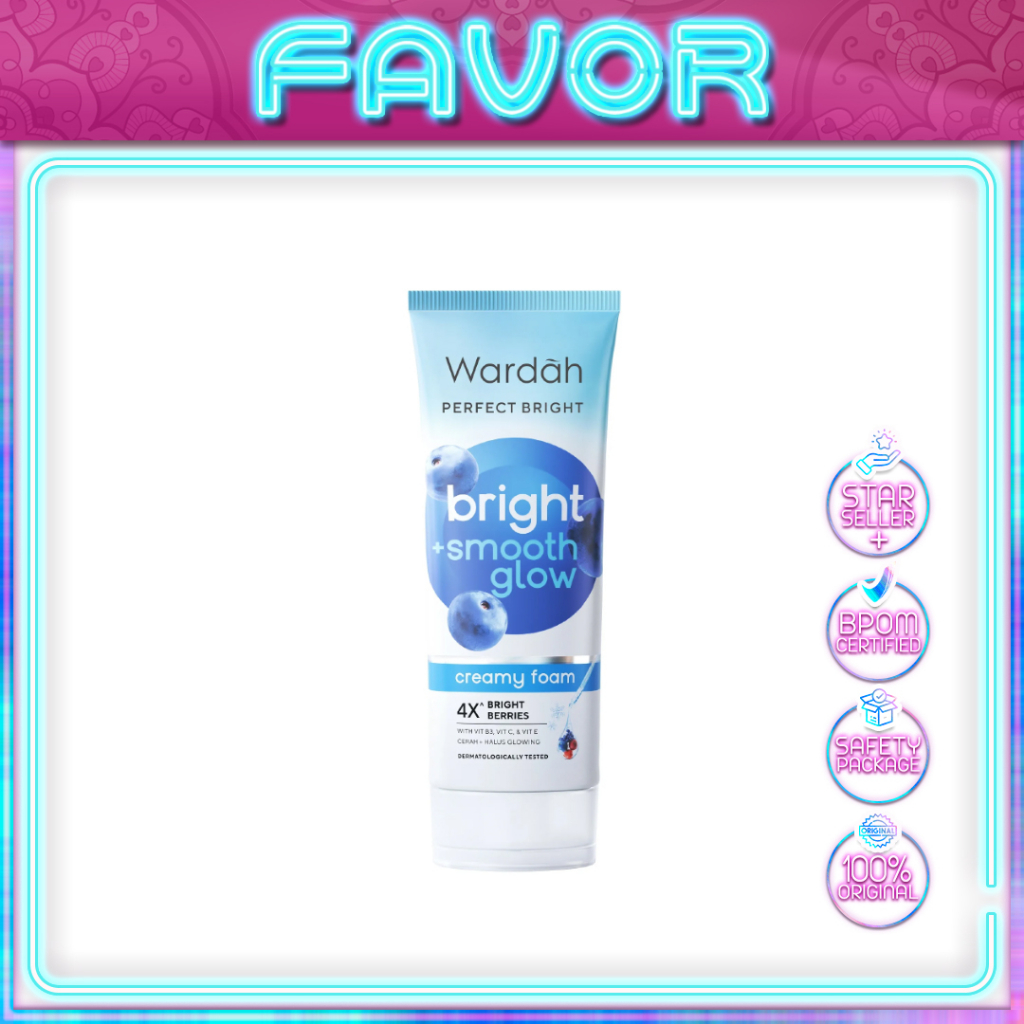 Jual Wardah [Travel Size] Perfect Bright Creamy Foam Bright + Smooth ...