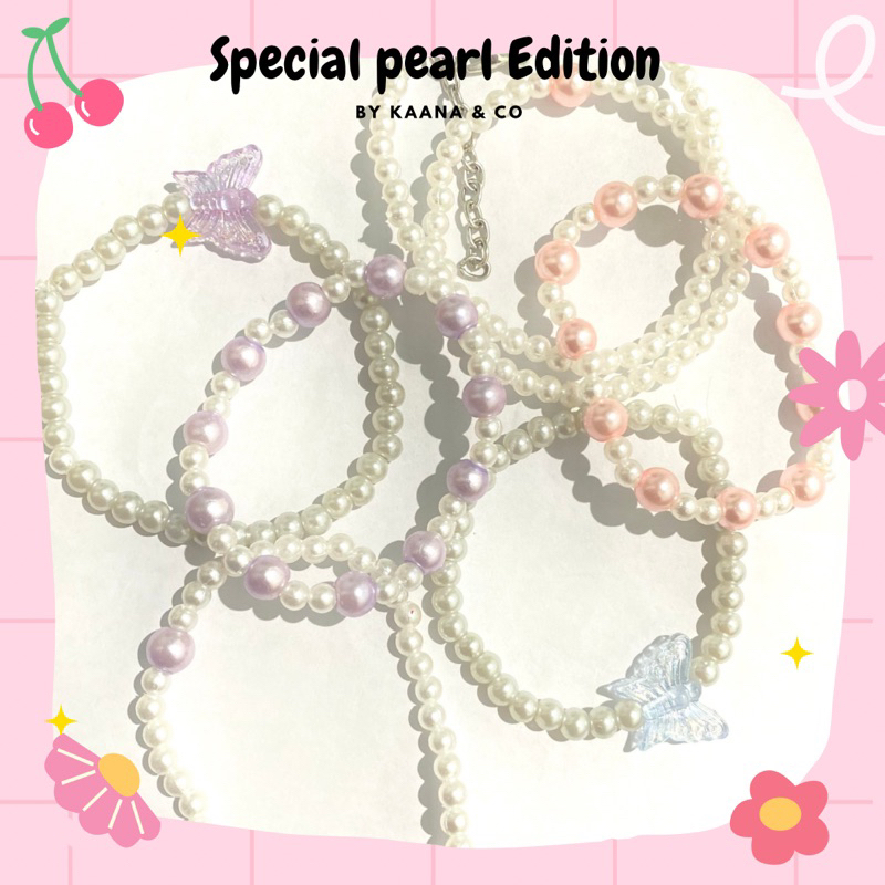 Jual [PART 1 - SPECIAL PEARL BEADS EDITION] Beads Bracelet | Korean ...