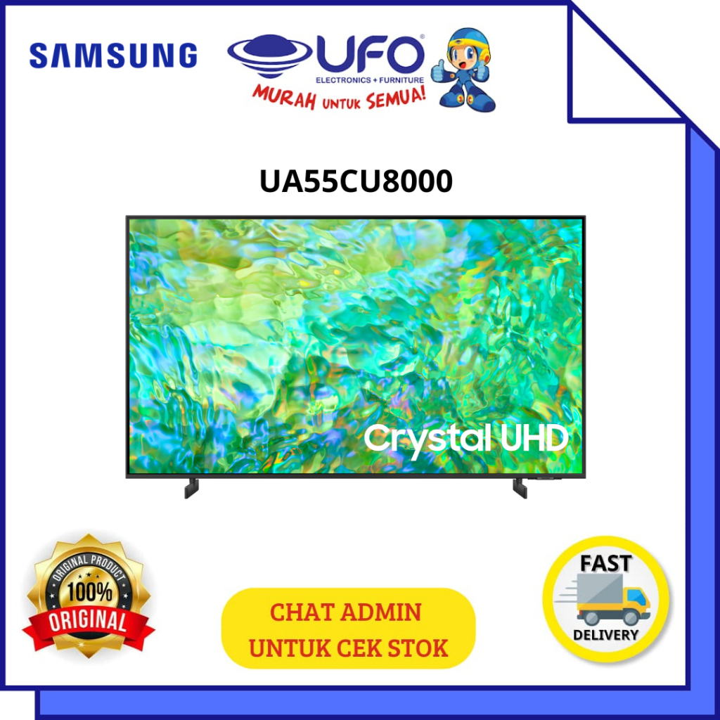 Jual SAMSUNG UA55CU8000 LED TV CRYSTAL UHD 4K 55 INCH | Shopee Indonesia