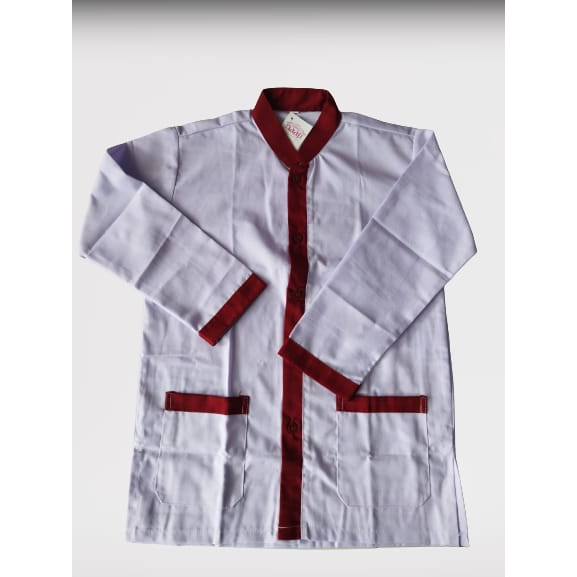 Jual Baju Koko Muslim List Merah Seragam SD | Shopee Indonesia