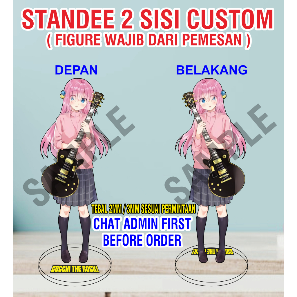 Jual STANDEE 2 SISI CUSTOM | Shopee Indonesia