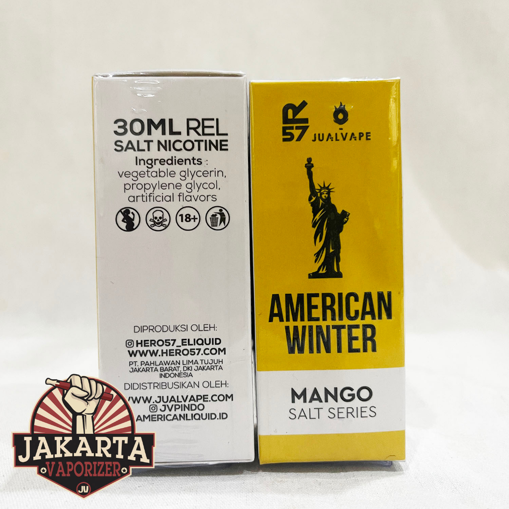 Jual [SALT] AMERICAN WINTER MANGO SALTNIC 30ML 24MG BY HERO57 X JVP ...