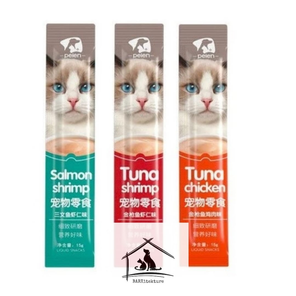 Jual PEIEN Cat Creamy Strips 15gr Cemilan Snack Creamy Kucing Pelen 15 ...