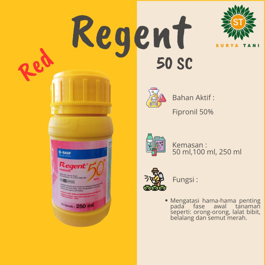 Jual Regent red 50sc 250 ml | Shopee Indonesia