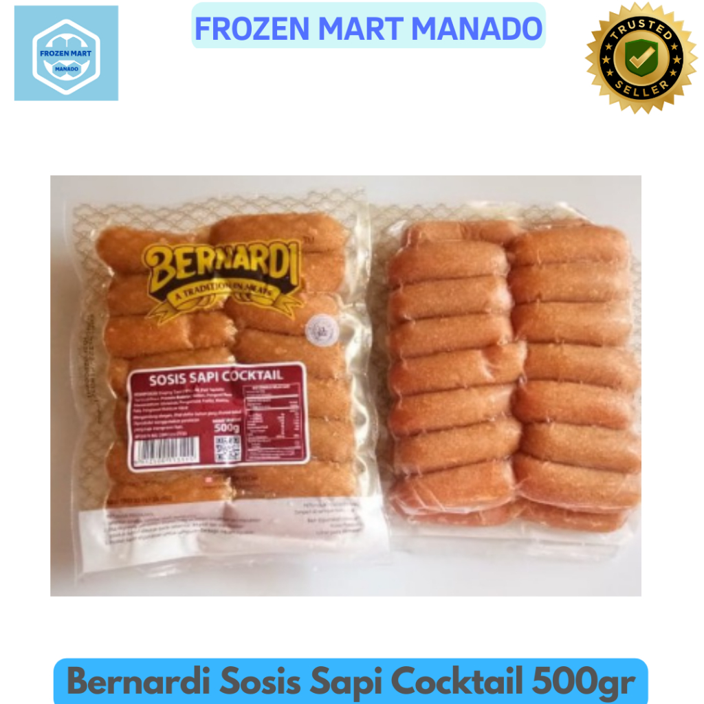 Jual Bernardi Sosis Sapi Cocktail 500gr - Frozen Mart Manado (Frozen ...