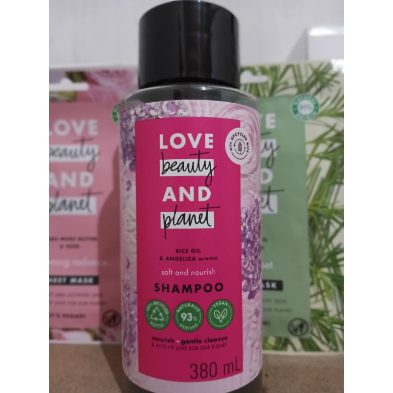 Jual Shampoo Love Beauty and Planet Shampo Rice Oil & Angelica Aroma ...