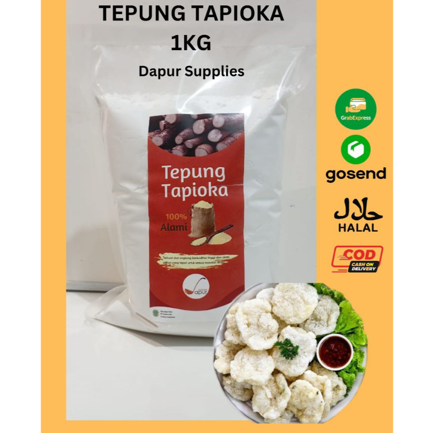 Jual Tepung Tapioka 1 kg / 100% Sari Pati Singkong / Tepung Tapioka ...