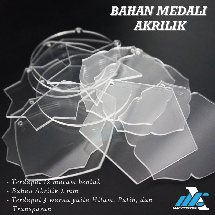 Jual BAHAN MEDALI WISUDA AKRILIK 7,5 CM POLOS - BAHAN MEDALI AKRILIK ...