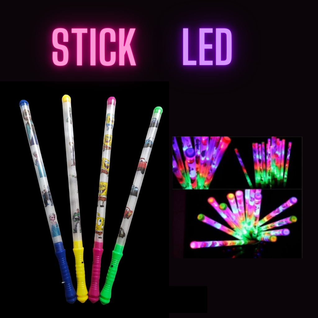 Jual Mainan Tongkat Stik Led Karakter Kartun | Shopee Indonesia