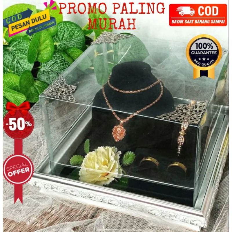 Jual KOTAK PERHIASAN SATU SET/KOTAK MAHAR/BOX PERHIASAN KALUNG ,CINCIN ...