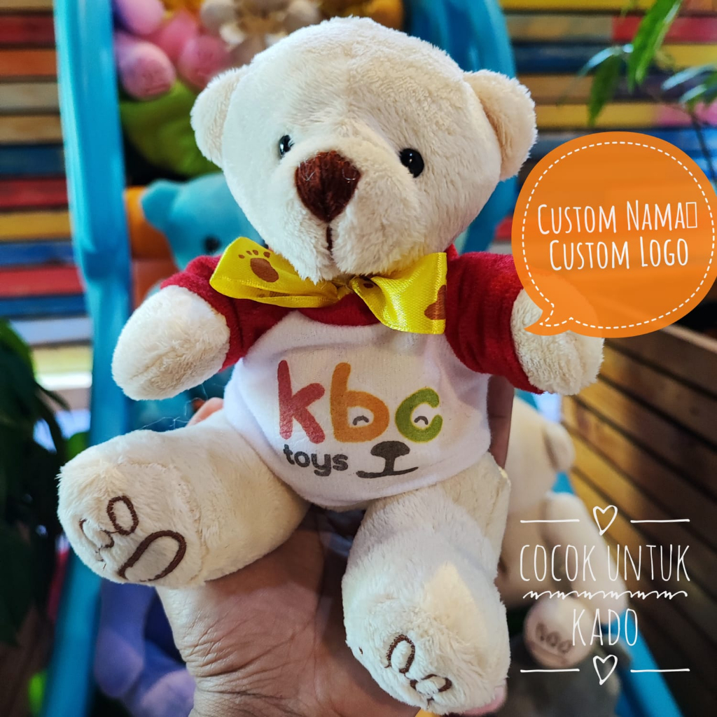 Jual KILAT Satu Hari Jadi - Boneka Teddy Bear Telapak Custom Nama ...