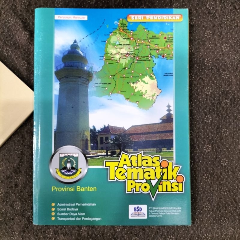 Jual ORIGINAL BUKU PETA ATLAS TEMATIK PROVINSI DAERAH KHUSUS IBUKOTA ...