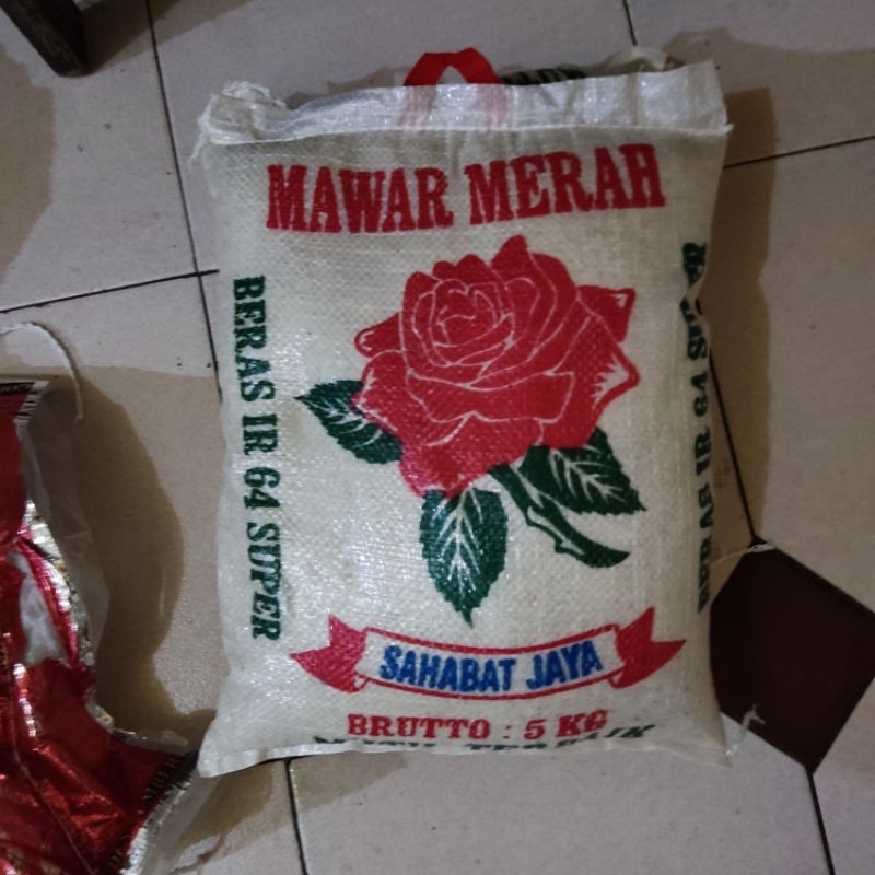 Jual Beras Mawar Merah 5 Kg | Shopee Indonesia