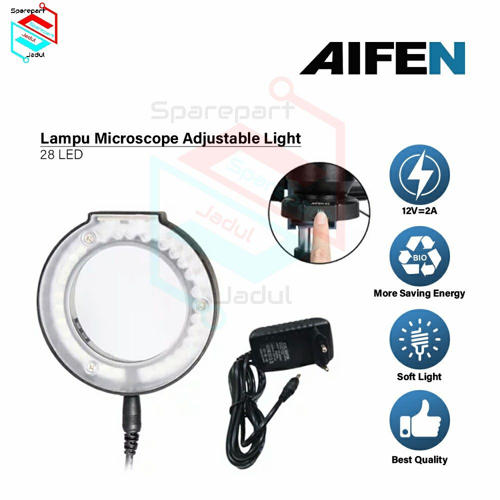 Jual Lampu AIFEN D2 Microscope Mikroskop 28 LED Adjustable Light ...