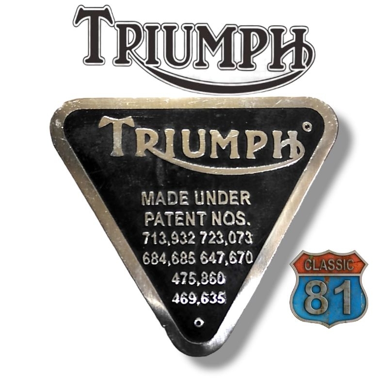 Jual EMBLEM ENGINE LOGO MESIN TRIUMPH MOTORCYCLE | Shopee Indonesia