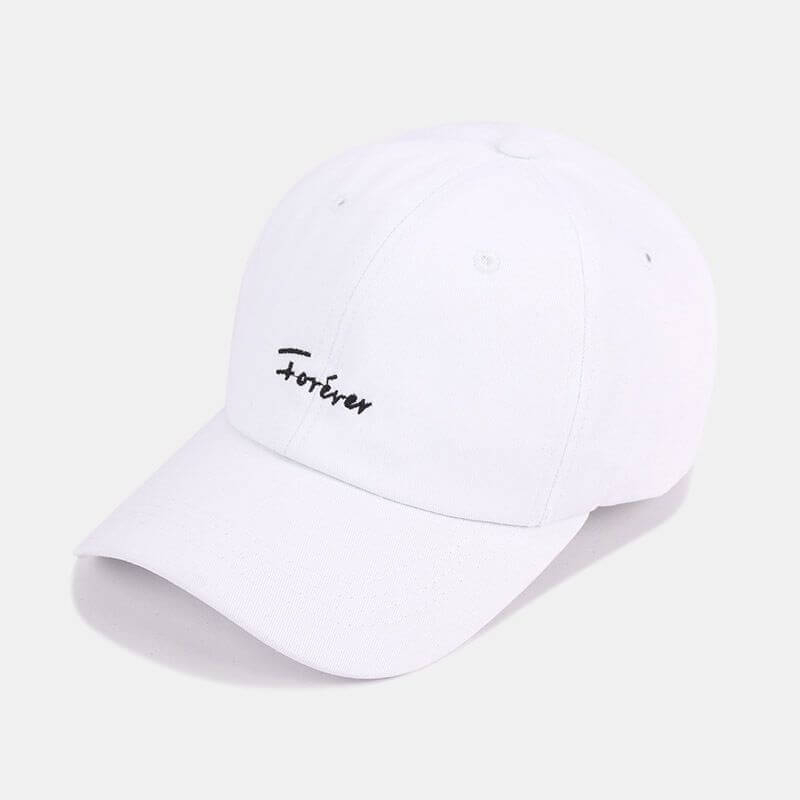 Jual Topi Putih Keren pria wanita keren Bordir Forever | Shopee Indonesia