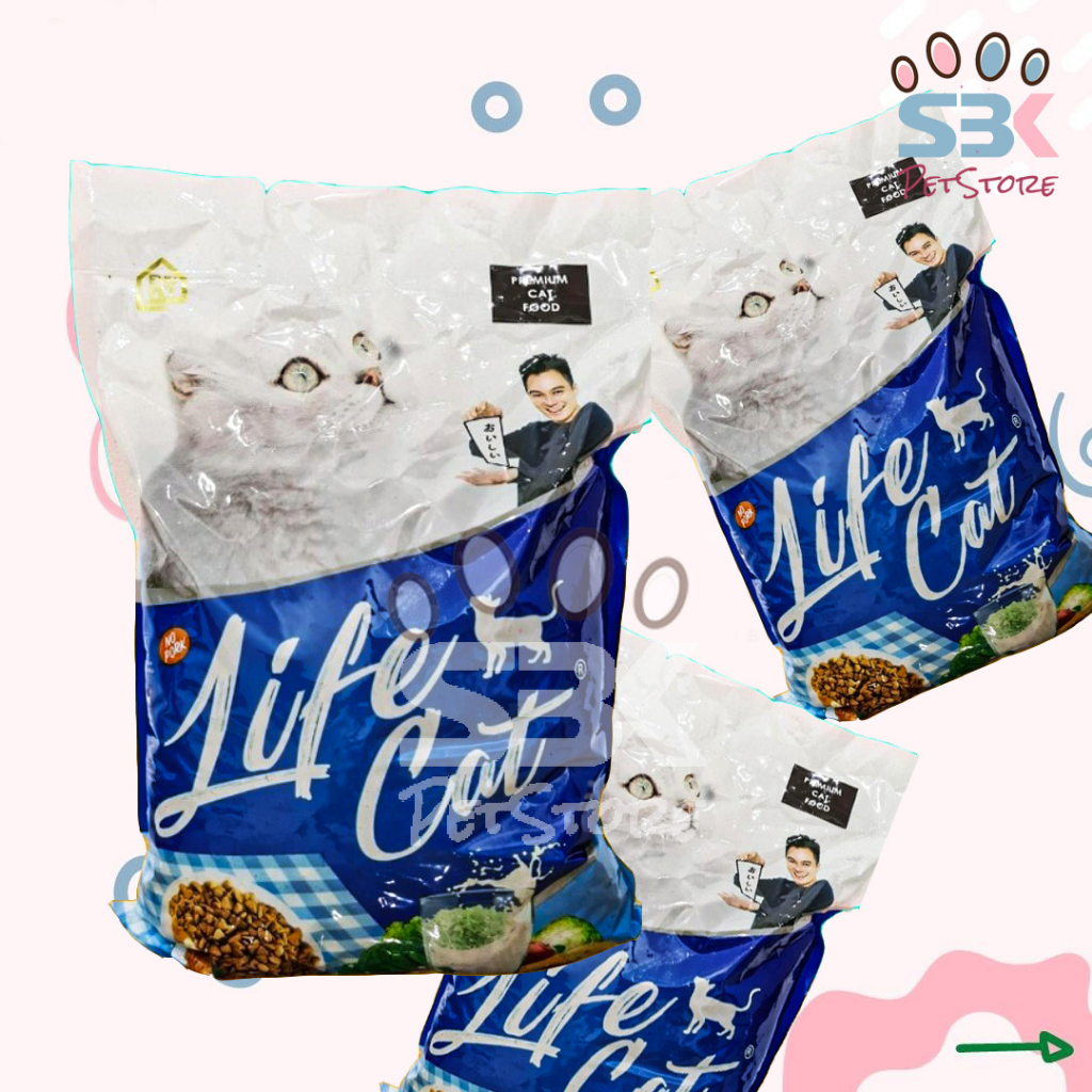 Jual Life Cat Dry 1kg Makanan Kucing Dry Food All Stage | Shopee Indonesia