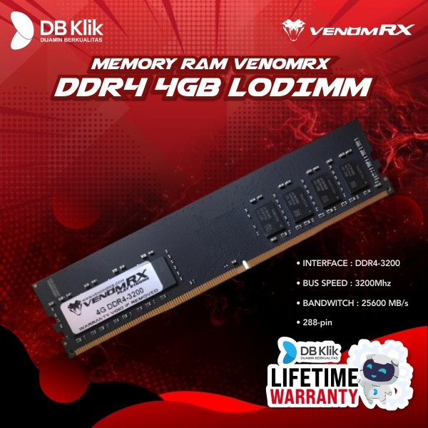 Jual Memory RAM VenomRX DDR4 4GB PC3200 LONGDIMM - VenomRX DDR4 4GB ...