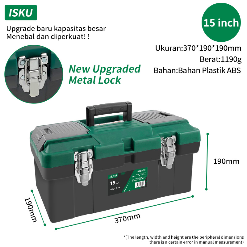 Jual ISKU Tool Box Besar 17/19 Inch Bahan PP Toolbox Kotak Peralatan ...