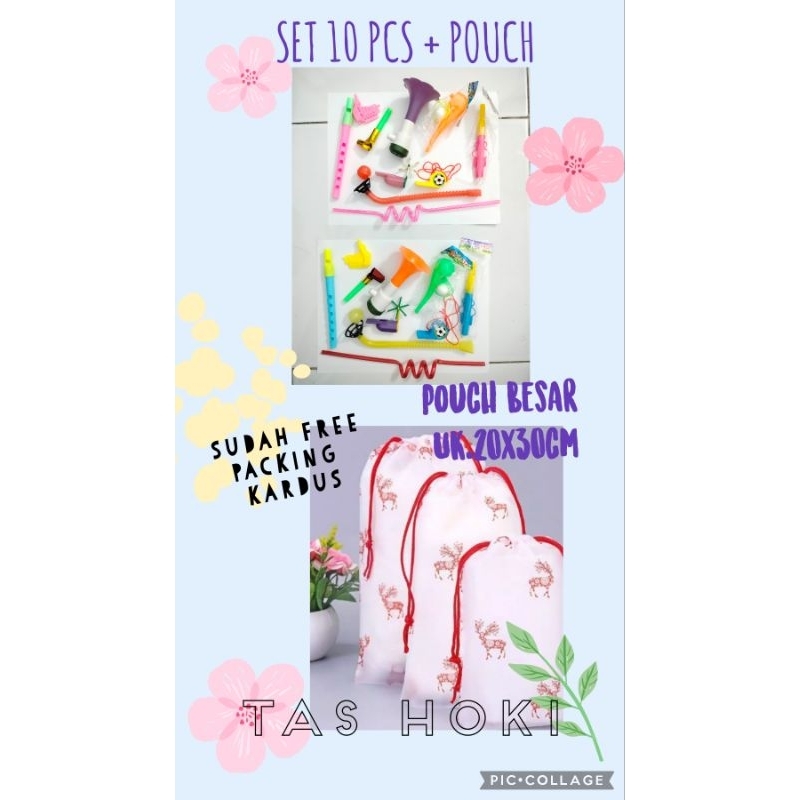 Jual peluit set isi 5pcs /10pcs / bola tiup /tiup bola / peluit terapi ...