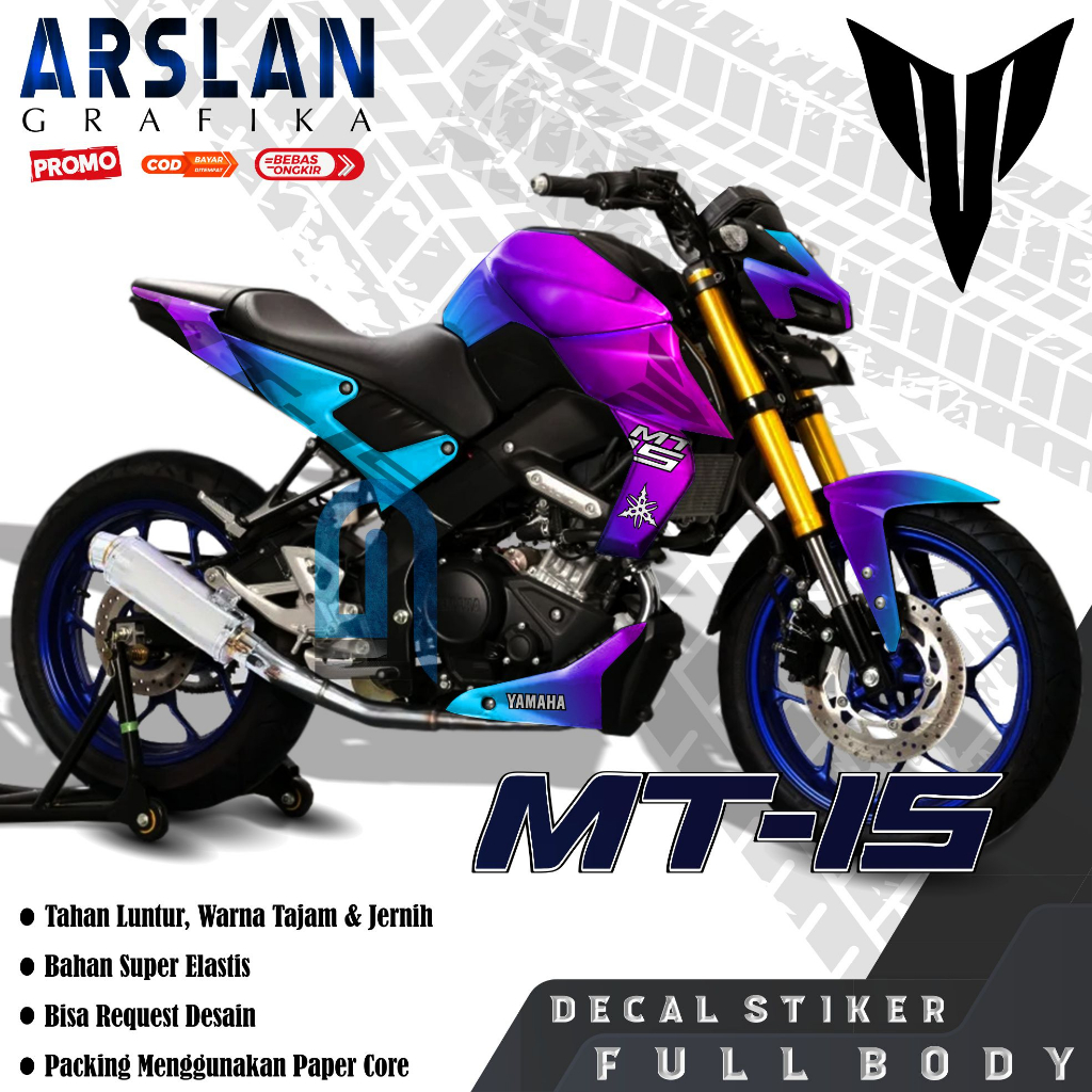 Jual Keren Decal Yamaha MT - 15 Full Body Variasi / Desain Spesial ...