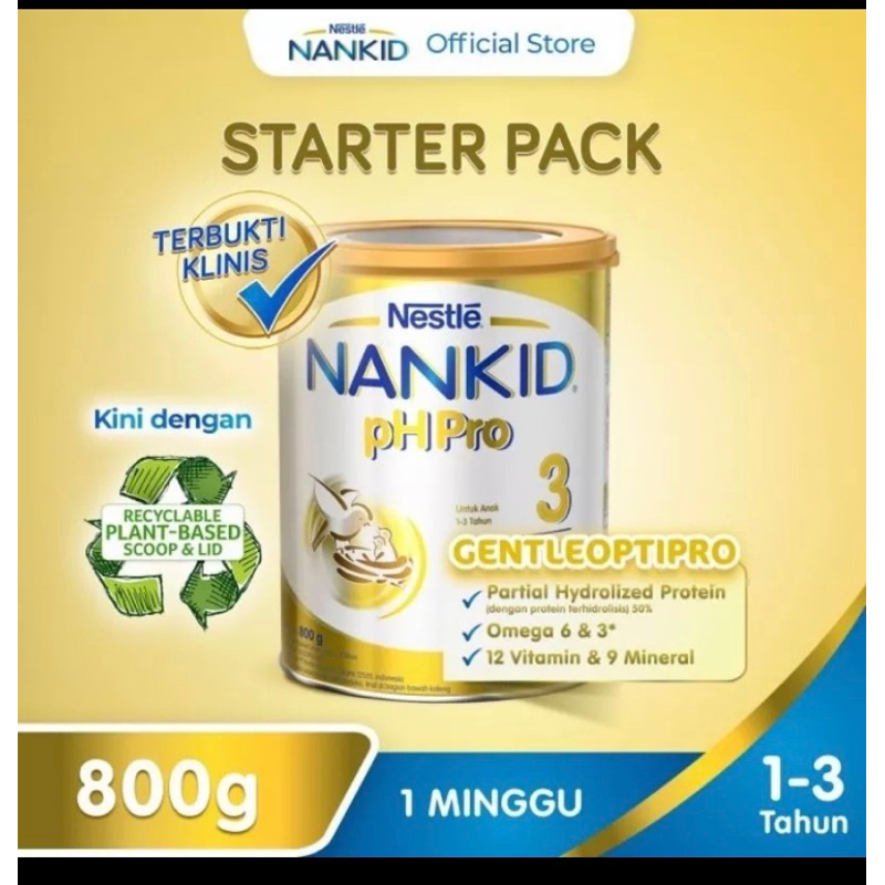 Jual Nestlé NANKID 3 pHPro Plain Susu Anak 1-3 Tahun Kaleng 800g ...