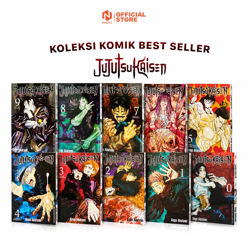 Jual Buku Komik Jujutsu Kaisen Jilid 1 Sampai 9 Dan 0 Komik Bestseller | Shopee Indonesia