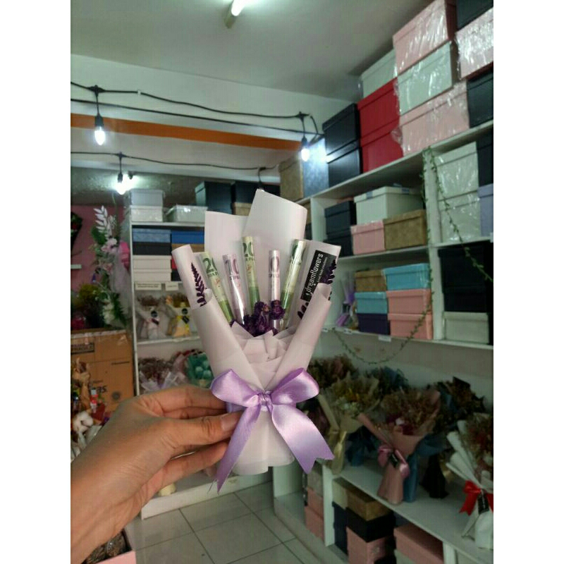 Jual buket uang mini isi 5 slot ukuran 18cm | Shopee Indonesia