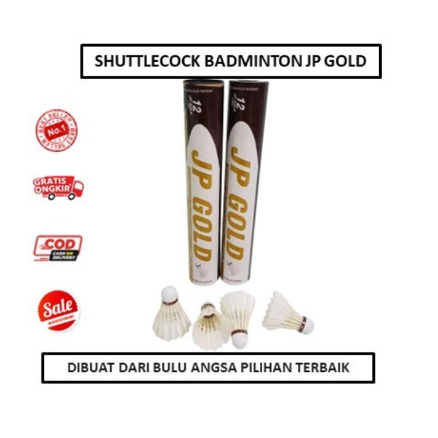 Jual COCK \SHUTTLECOCK/COCK/KOK JP GOLD ORIGINAL MALANG ISI 12PCS MUAT ...