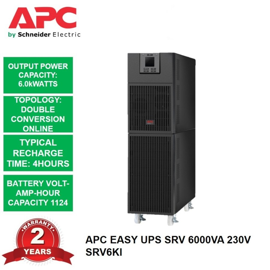 Jual APC SRV6KIL SRV6000 6000VA 6000WATT EASY UPS ONLINE External ...