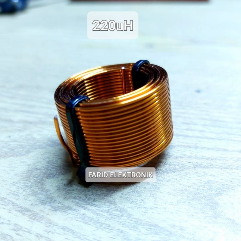 Jual Coil induktor lilitan crossover 220 uh kawat 1mm | Shopee Indonesia