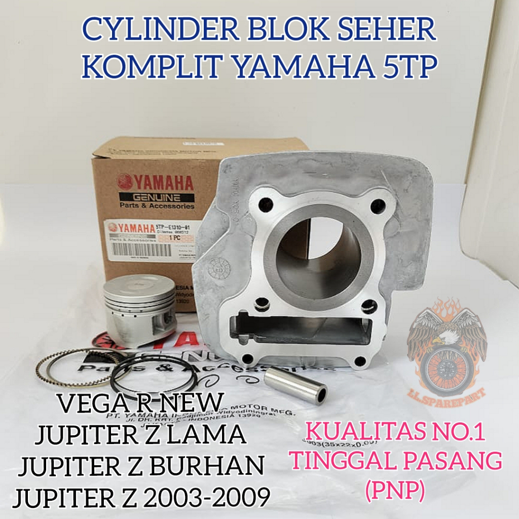 Jual CYLINDER BLOK SEHER PISTON RING SET KOMPLIT YAMAHA 5TP KUALITAS ASLI ORIGINAL YAMAHA VEGA R ...