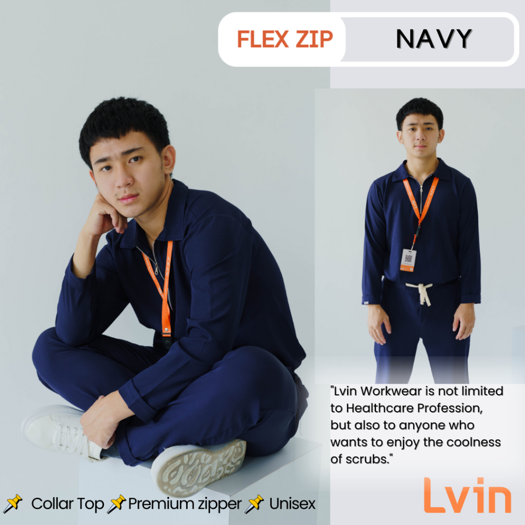 Jual [ Lvin ] FLEX FIT ZIPPER - Baju OKA Lengan Panjang / Baju Jaga ...