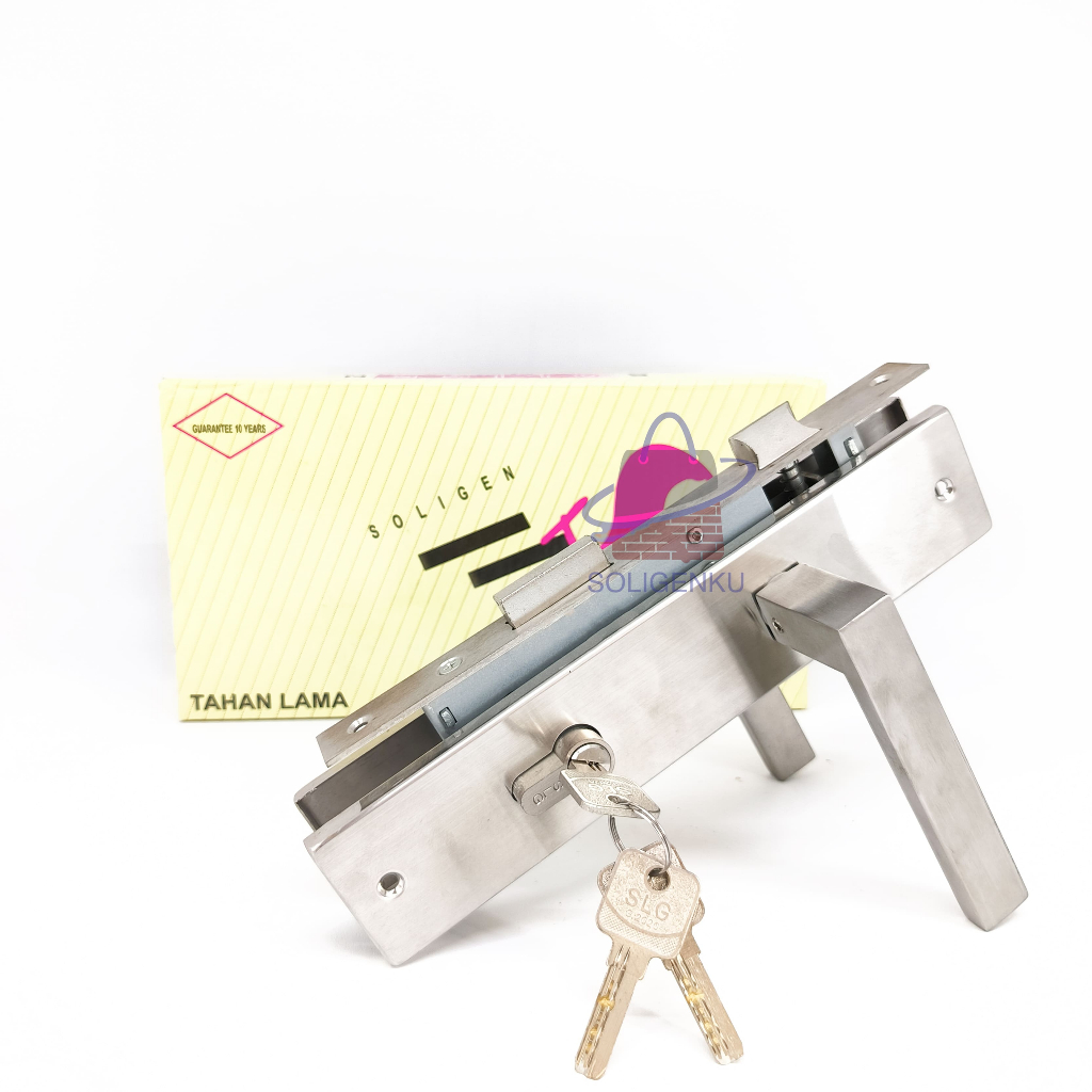 Jual Gagang Pintu Kunci Pintu Rumah Set Soligen 606-10s Handel Handle ...