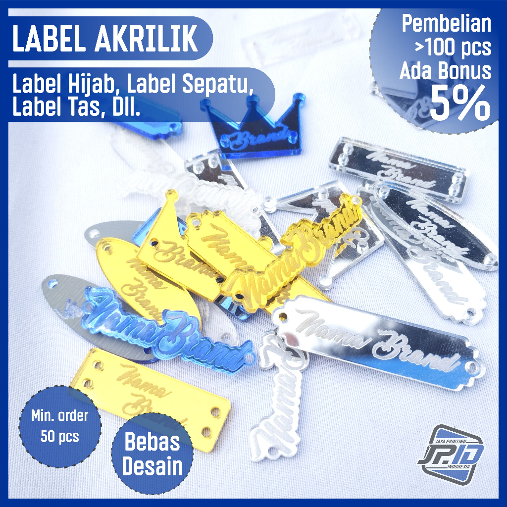 Jual LABEL AKRILIK, LABEL HIJAB AKRILIK, LABEL BAJU AKRILIK, LABEL ...