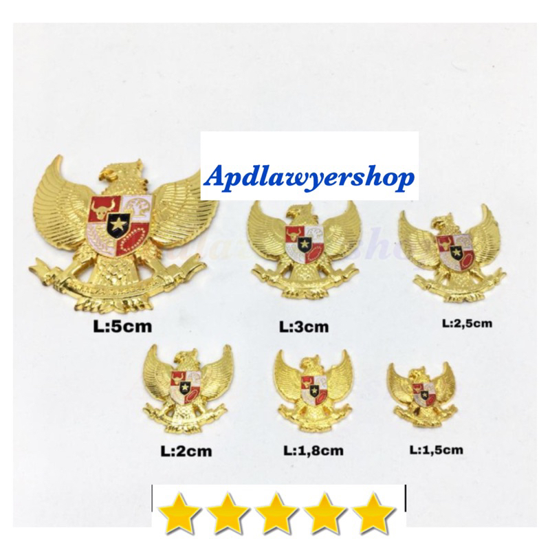Jual Pin Garuda Cor Tebal Kuningan Asli 100% ORIGINAL Pin Burung Garuda ...