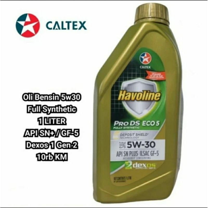 Jual Oli CALTEX HAVOLINE Prods ECO5 5W30 / 5W-30 / 5-W30 Api SN Full ...