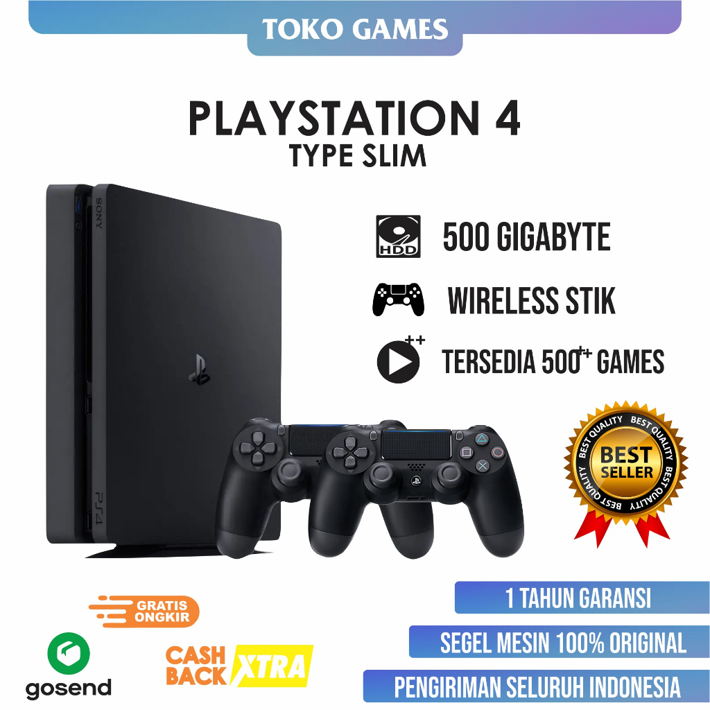 Jual PS 4 [TOKO GAMES] TYPE SLIM + HDD 500GB FULL GAMES *EXTRA ...