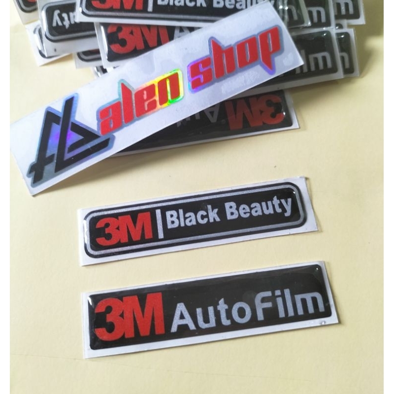 Jual STIKER TIMBUL EMBLEM 3M AUTO FILM 3M BLACK BEAUTY | Shopee Indonesia