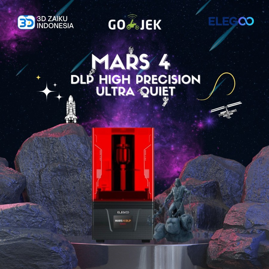Jual Original ELEGOO Mars 4 DLP High Precision 3D Printer Resin Ultra ...