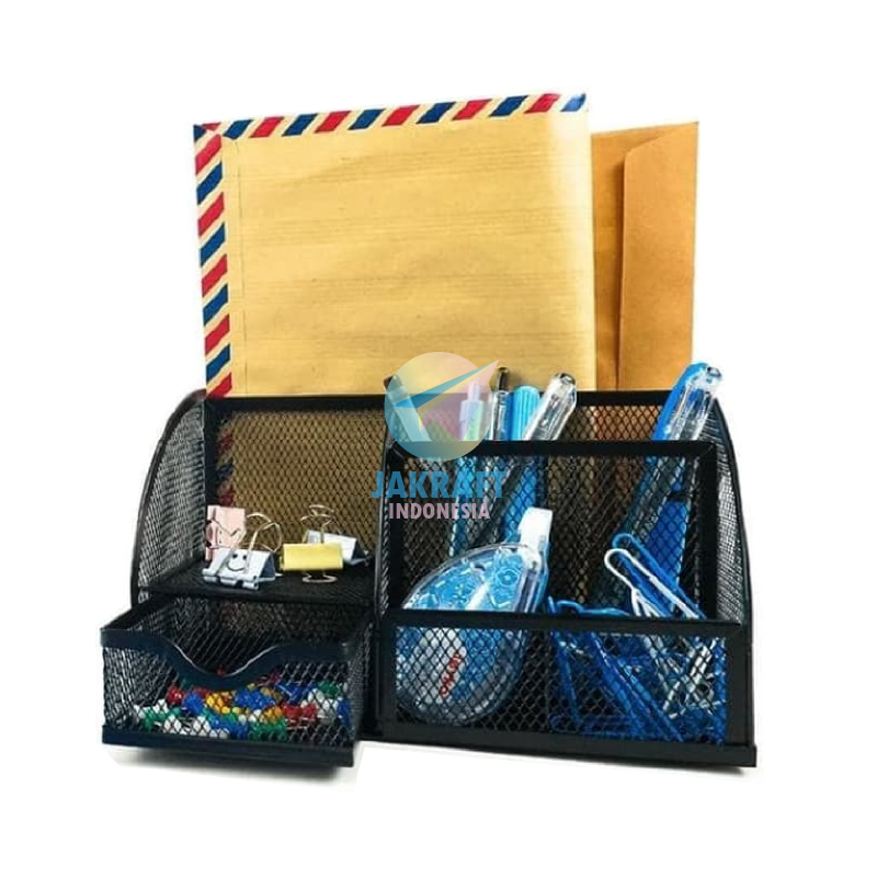 Jual (1 Unit) Desk Set Jaring JOYKO DS-22 Tempat Alat Tulis Pensil Meja ...