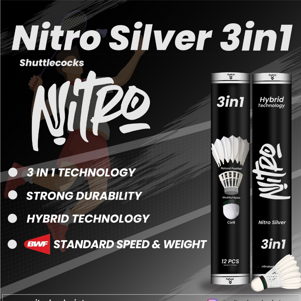 Jual SHOU 3 IN 1 Shuttlecock Cock Kok Bola Bulu Tangkis Original ...