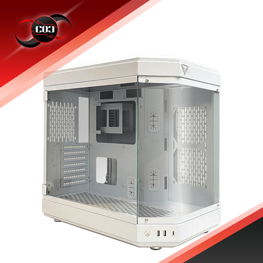 Jual PRIME H-[Y] V2.0 WHITE - MODERN AESTHETIC DUAL CHAMBER ATX CASE ...