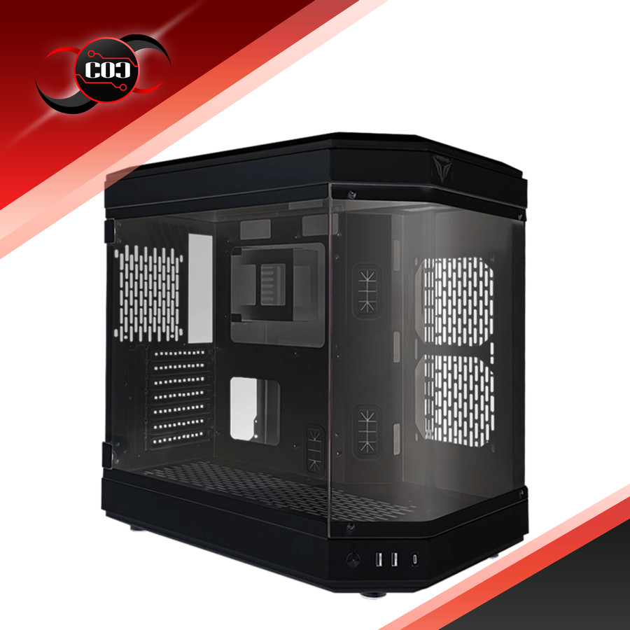 Jual PRIME H-[Y] V2.0 BLACK - MODERN AESTHETIC DUAL CHAMBER ATX CASE ...