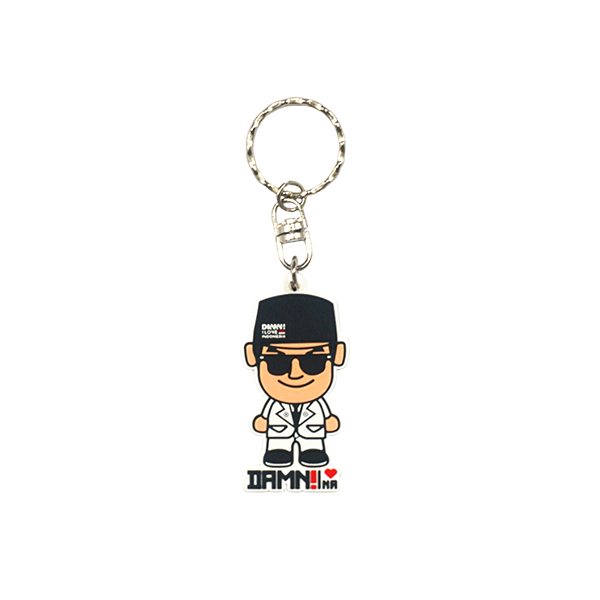 Jual DAMN! I LOVE INDONESIA KEY CHAIN SOEKARNO WHITE | Shopee Indonesia