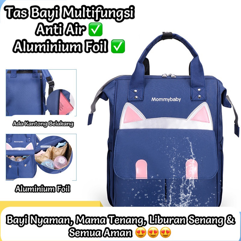 Jual TAS BAYI 6020 - RANSEL BAYI “MOMMYBABY KUCING” TAS PERLENGKAPAN ...