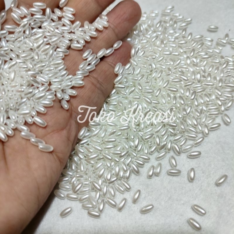 Jual (Per Pack) Mote / Manik susu bentuk Padi 3x6 | Shopee Indonesia