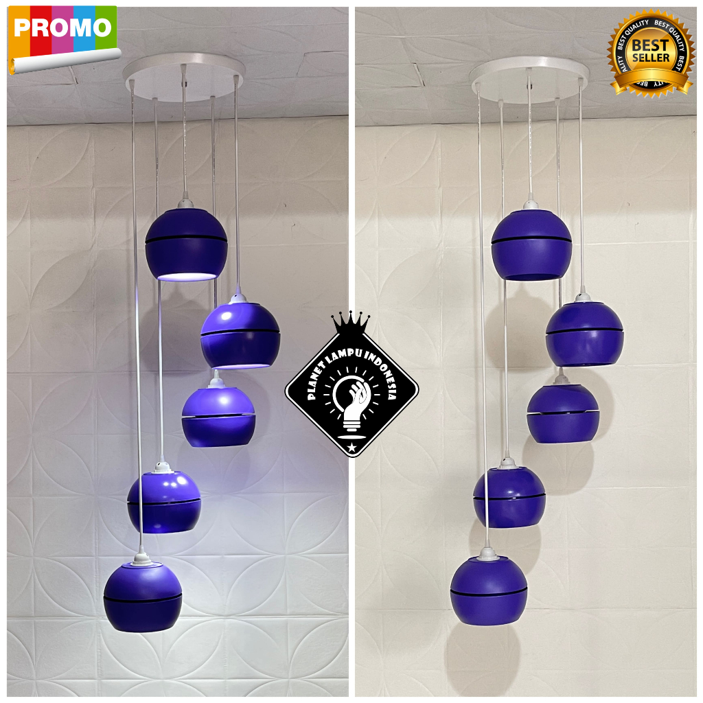 Jual Lampu Gantung Void Tangga 5in1 minimalis Modern Vintage Klasik ...