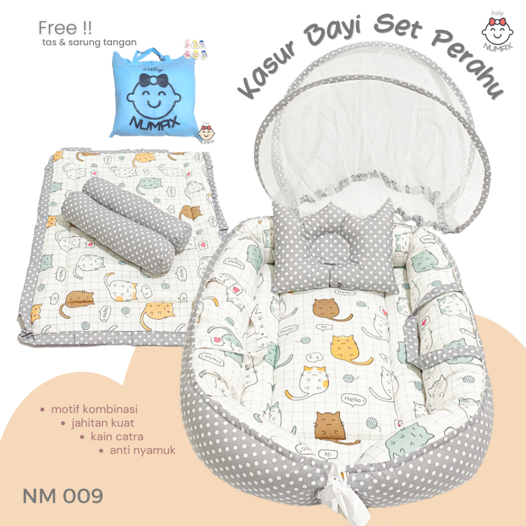 Jual KASUR BAYI TEMPAT TIDUR BABY NEST / KASUR BAYI LIPAT BERKELAMBU ...