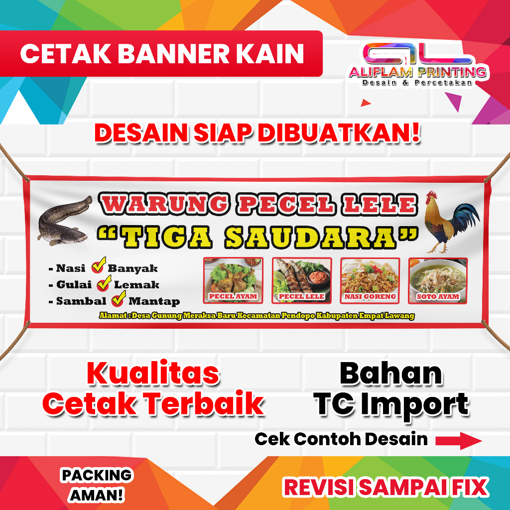 Jual CETAK BANNER KAIN GRATIS DESIGN REVISI SAMPAI FIX | CETAK TEXTILE ...